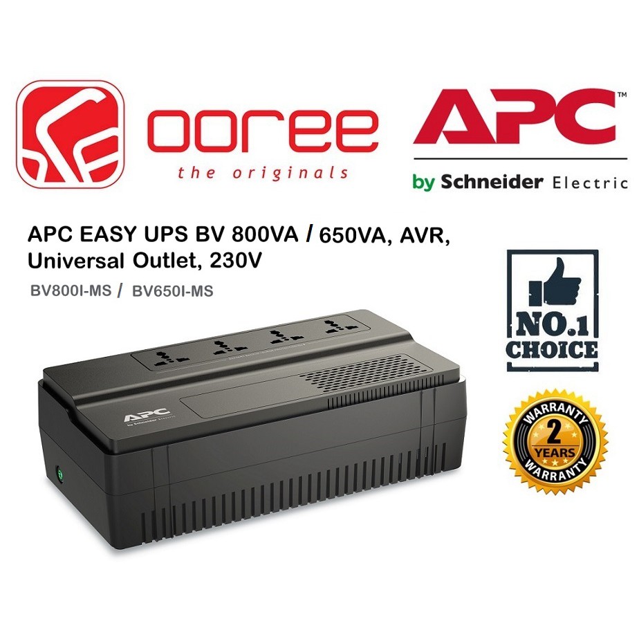APC 650VA 375WATTS (BV650I-MS) / 800VA 450WATTS (BV800i-MS) UPS BACKUP ...