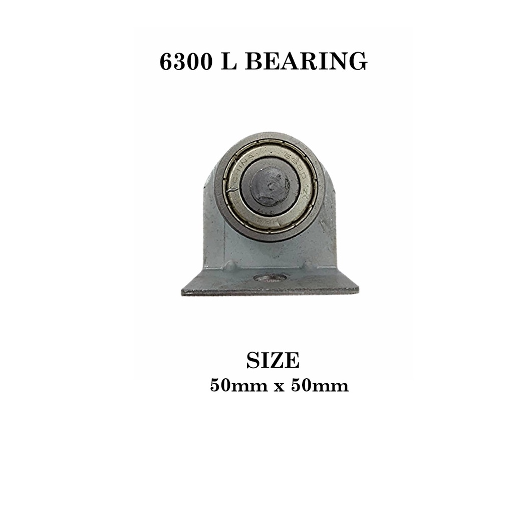 HEAVY DUTY L-BRACKET SLIDING DOOR BEARING ROLLER L BEARING (6300 L BEARING SIZE) | Shopee Malaysia