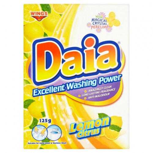 ( READY STOCK ) DAIA EXCELLENT WASHING POWDER ( LEMON CITRIUS ) 125g ...