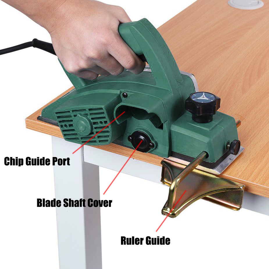 Electric Hand Planer, 110V Portable Electric Wood Planer Hand Held ...