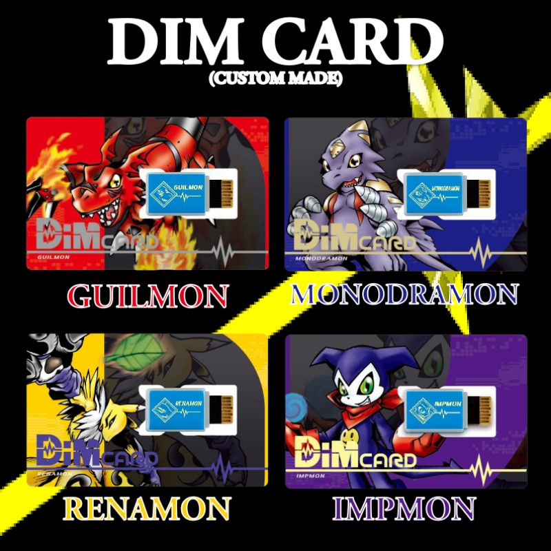 Digimon Vital Bracelet Dim Card GP Vol01 Digimon Tamers (Custom Made ...