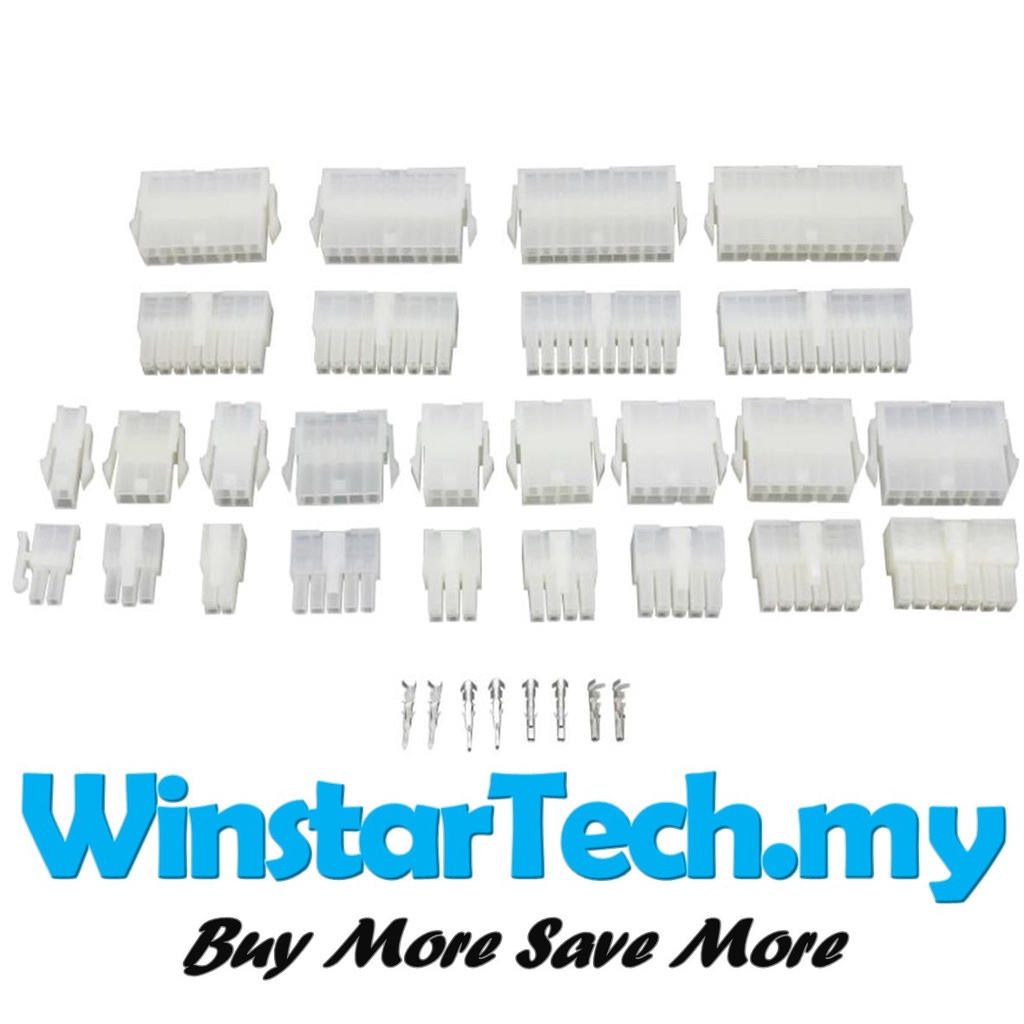 Molex 2 To 24 Pin Way 4.2mm Multi Plug Connector Sets Male + Female ...
