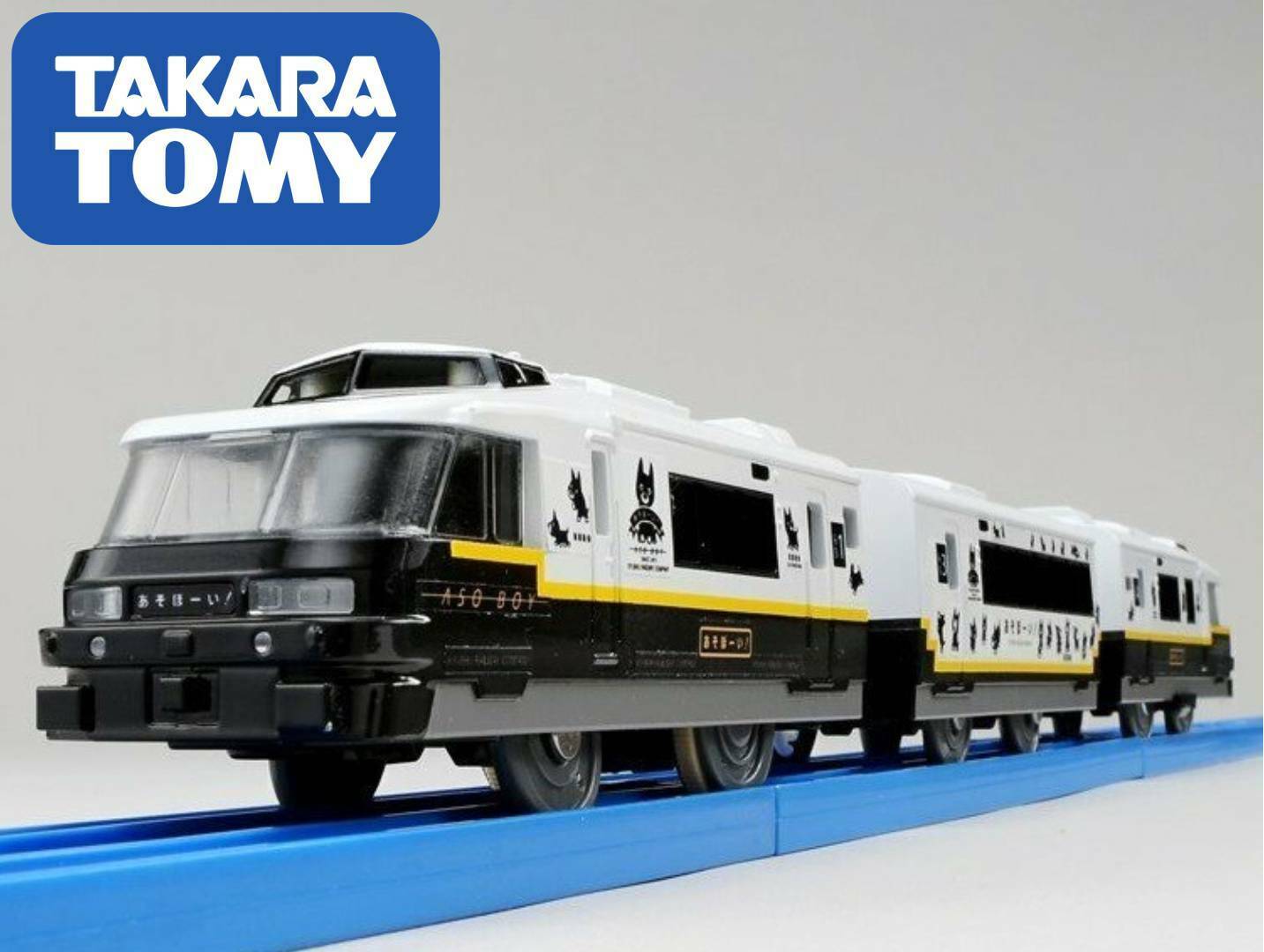 Plarail Train S44 JR Kyushu Express Asoboy Takara Tomy Motorized Train ...