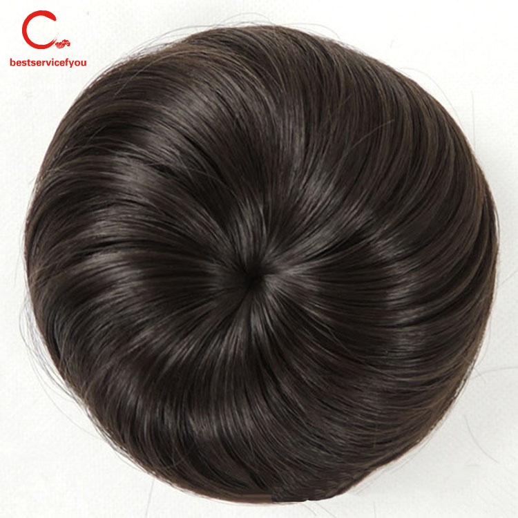 Hairpieces Bun Clip In On Hairpiece Extensions Updo Scrunchie Brown ...