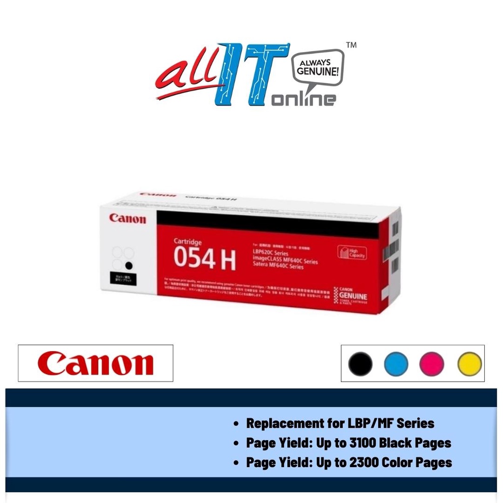 Canon 054H Toner Cartridge (Black/Cyan/Magenta/Yellow) | Shopee Malaysia