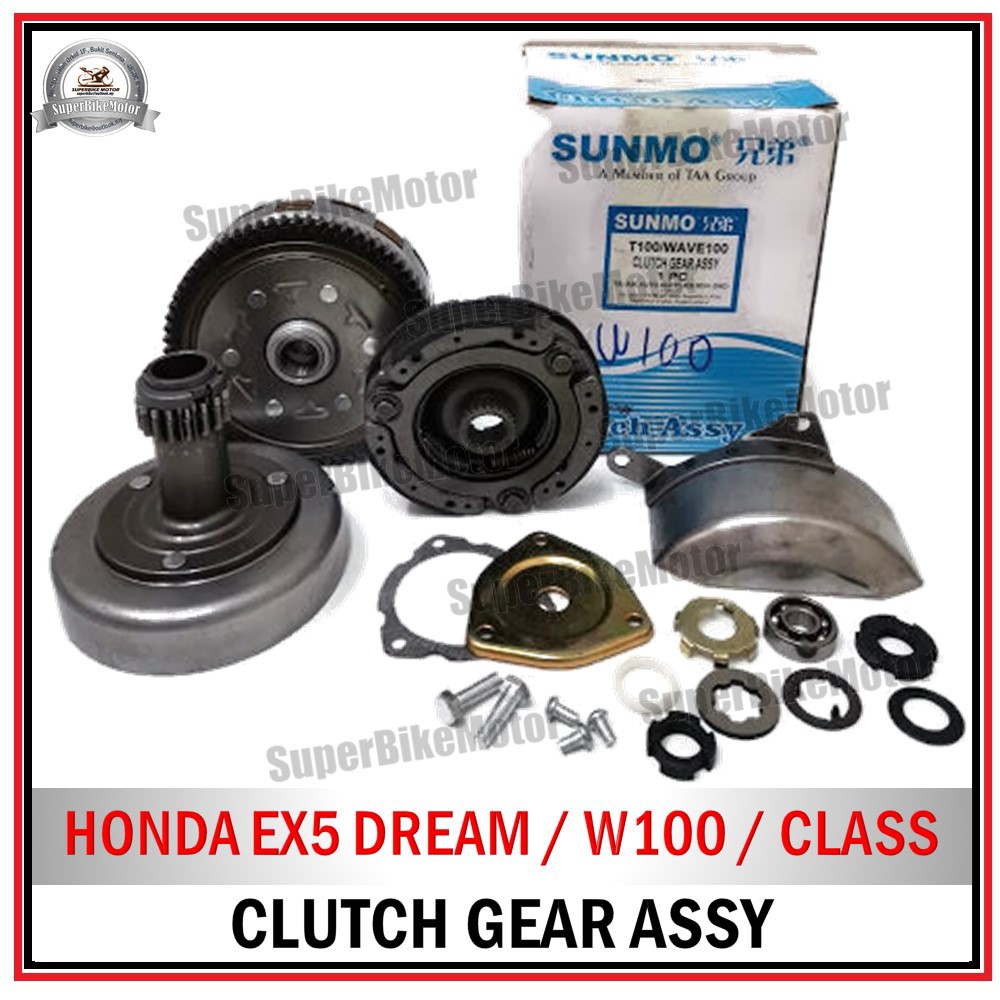 HONDA EX5 DREAM / W100 / CLASS - Clutch Gear Complete / Auto Clutch ...