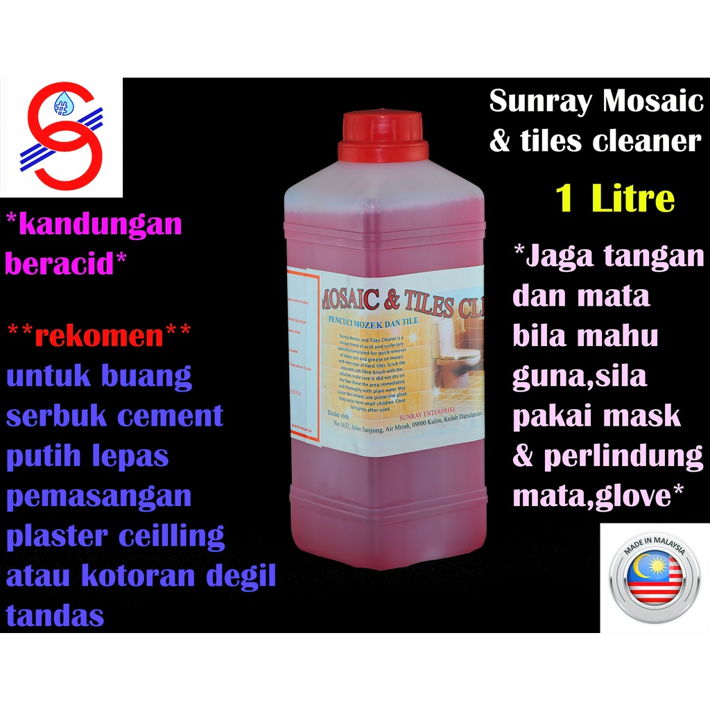 SUNRAY Mosaic cleaner (1 Litre) | Shopee Malaysia