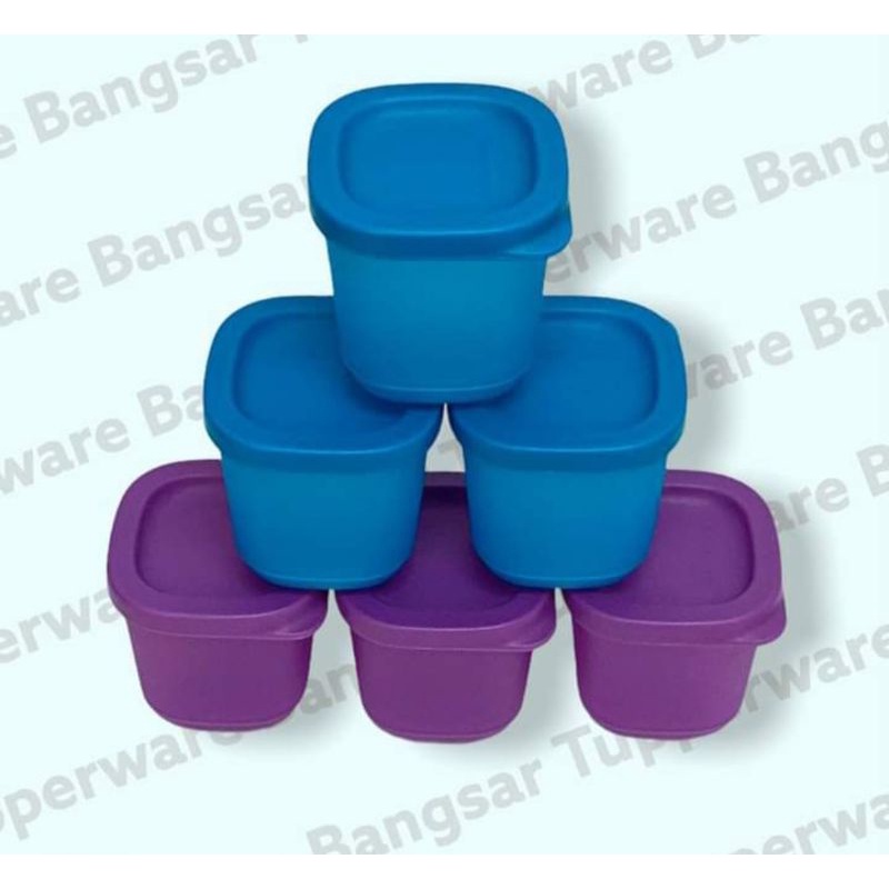 TUPPERWARE CUBIX MINI SQUARE (6) 110ml | Shopee Malaysia
