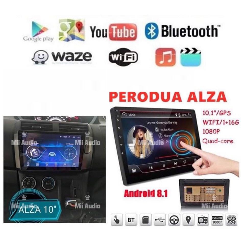 Dash cam alza 2+16g 10 inch ips 2.5d full hd screen android player with casing | BeeCost