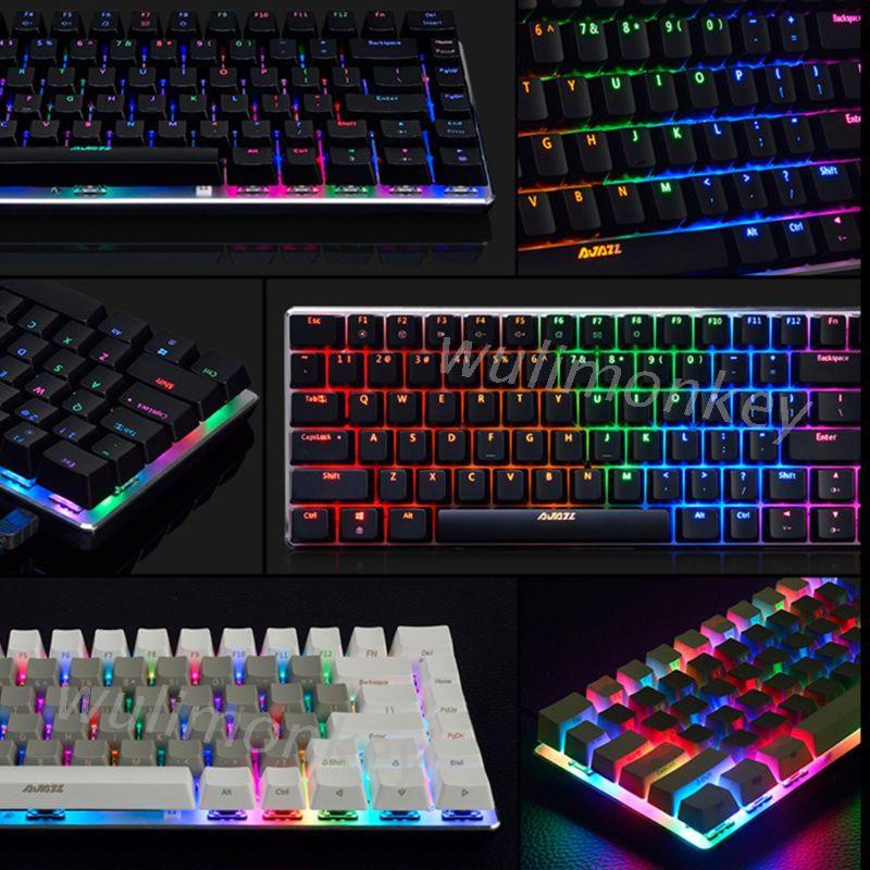 Ajazz AK33 82 Keys Mechanical Keyboard Russian English Layout Gaming Keyboard | BeeCost