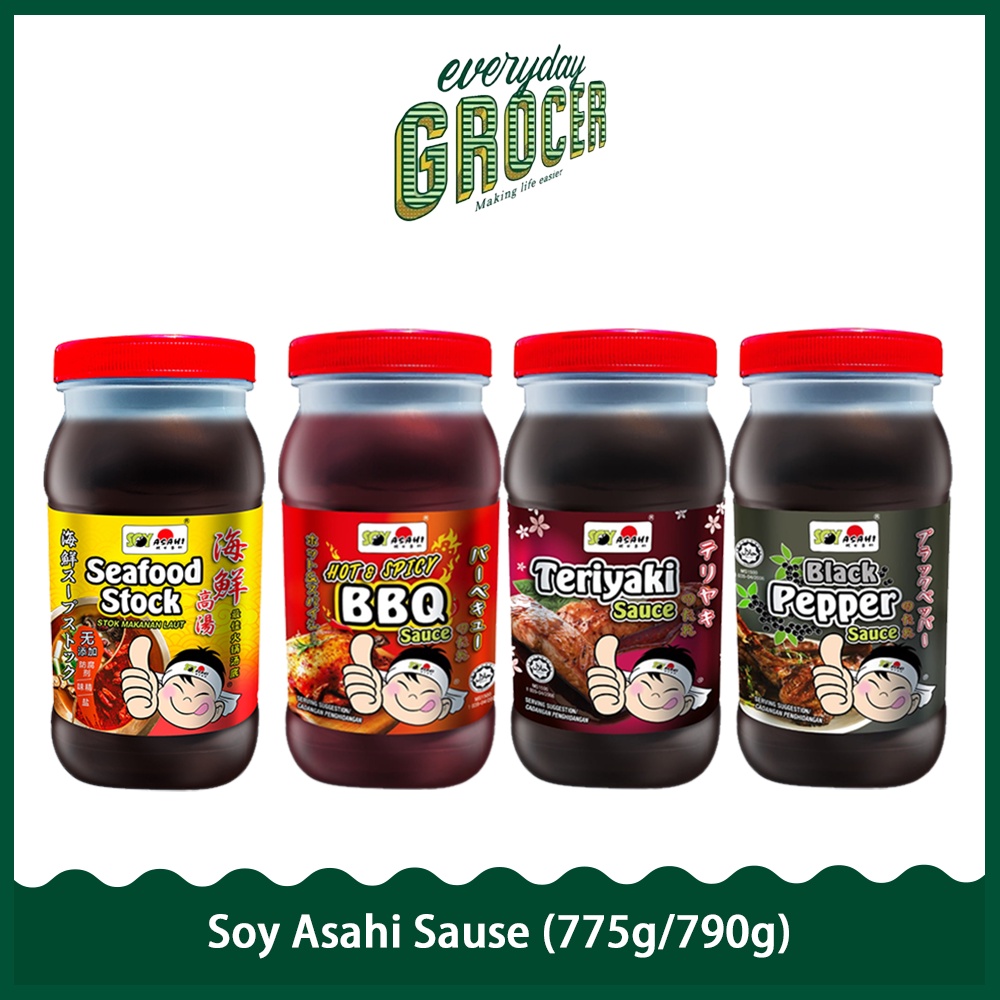 Soy Asahi Sauce [Black Pepper/ Teriyaki /Seafood Stock/Hot & Spicy ...
