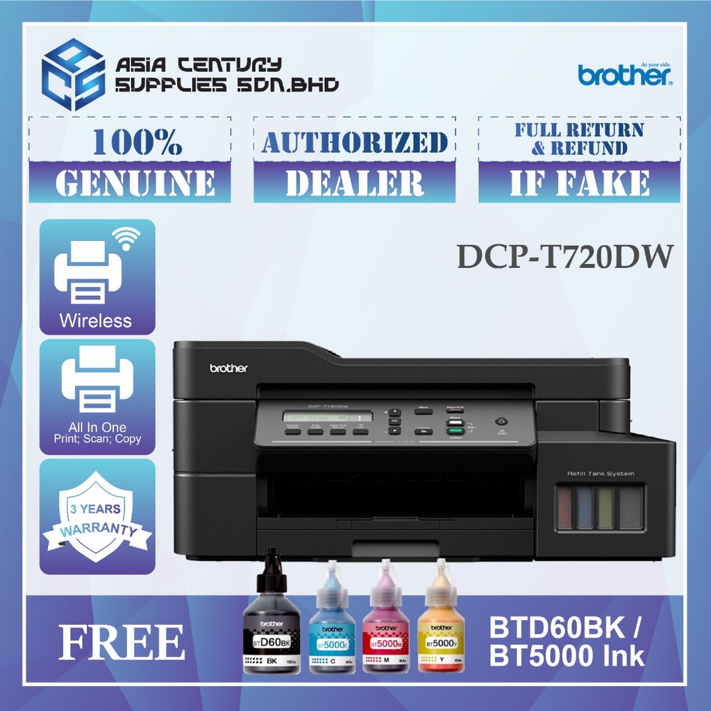  Brother DCP T420W T520W DCP T720DW DCP T220 Refill Colour Ink