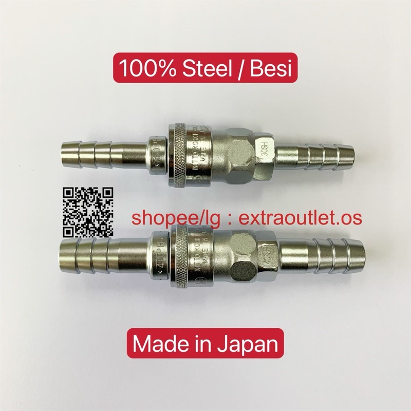 JAPAN Nitto 100% Steel Air Hose Connector Quick Coupler Air Hose ...