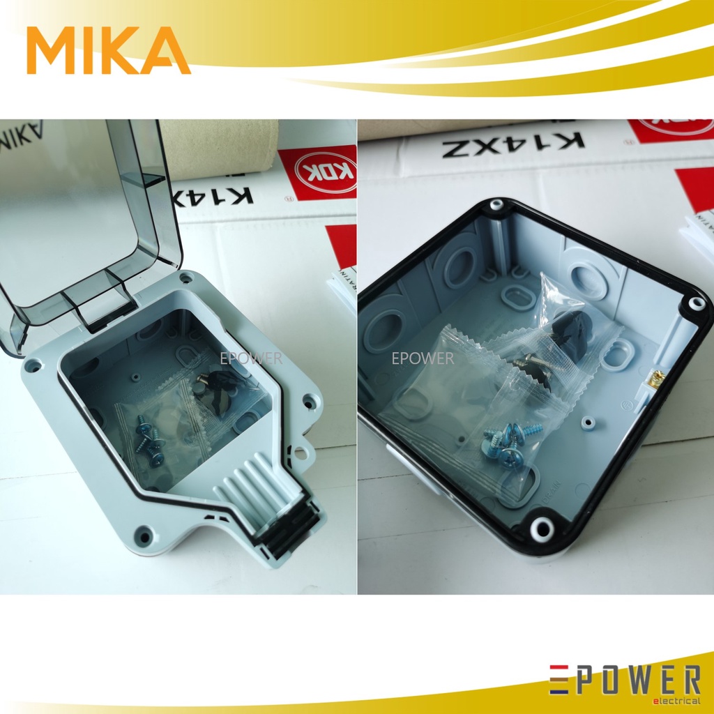 MIKA IP66 WEATHERPROOF SOCKET ENCLOSURE BOX 1G 2G | Shopee Malaysia