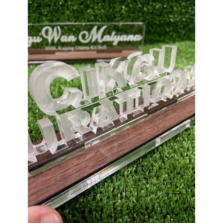 Papan Nama Meja Blok -Custom Made Acrylic - Papan Tanda Nama Meja ...
