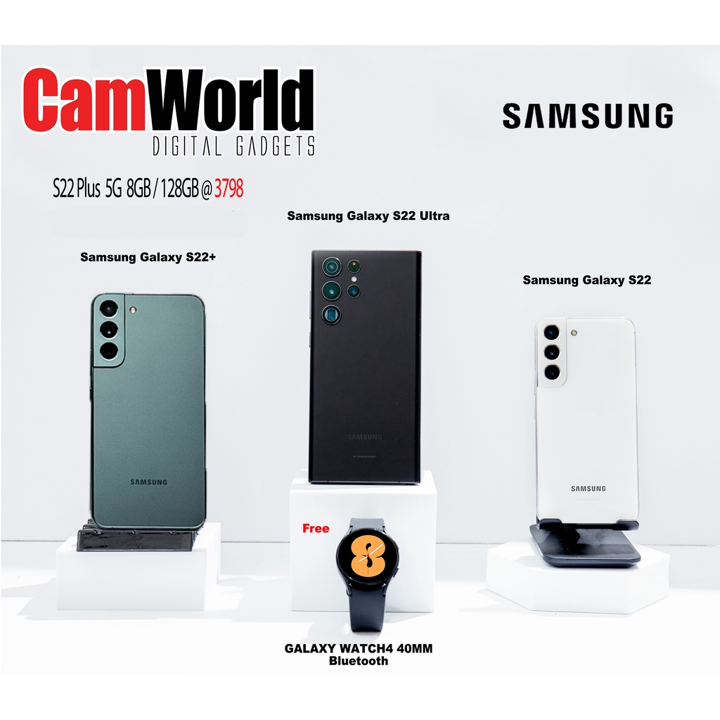Samsung Galaxy S22+ / S22 Plus ( SM-S906 ) ( 8GB + 256GB ) With Watch4 ...