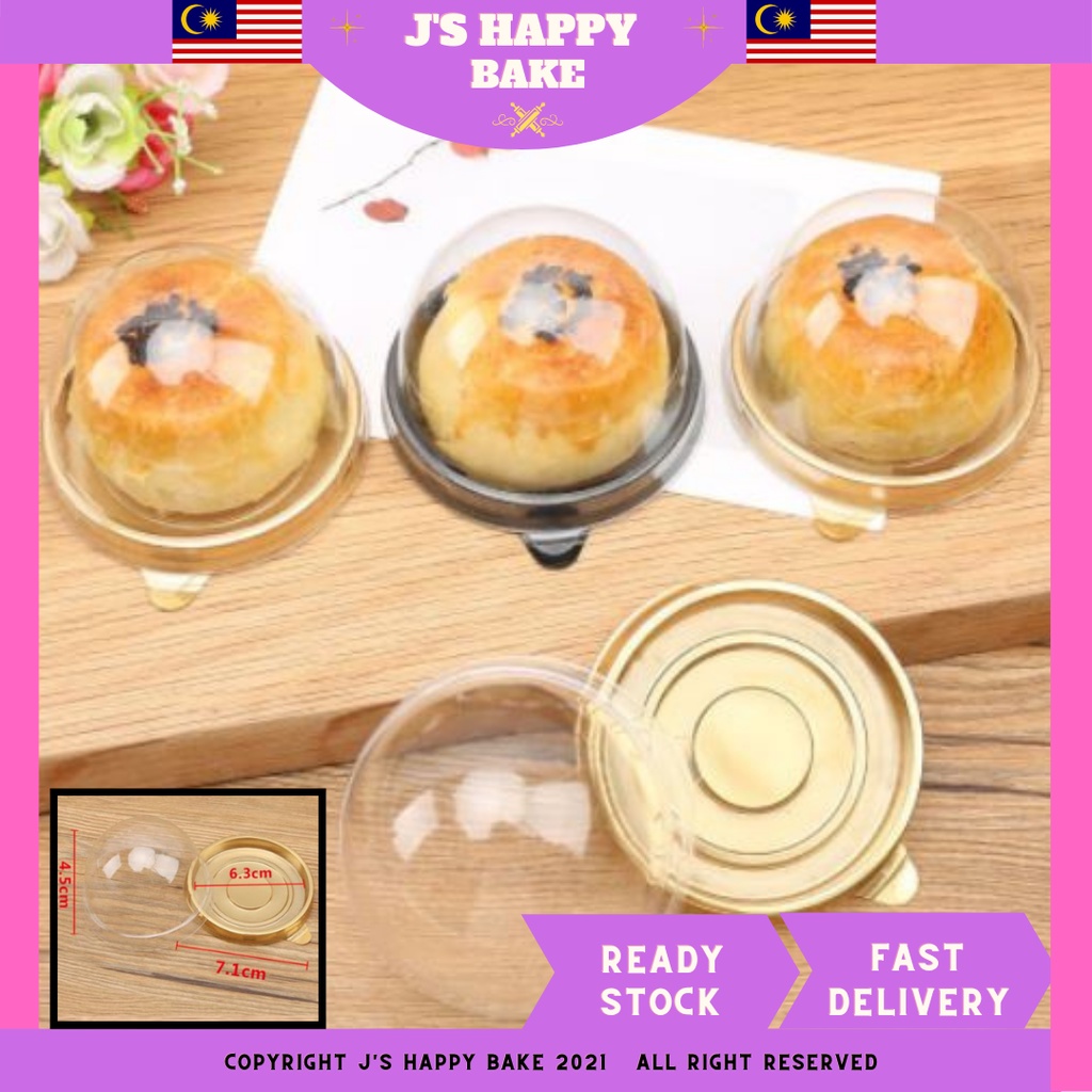 (Ready stock) Dessert Mooncake Packaging Box Moon Cake Plastic Tray ...