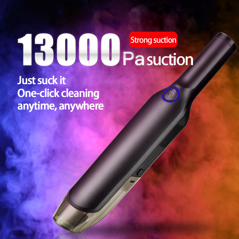 Handheld Wireless Vacuum Powerful Cyclone Suction Rechargeable Car ...