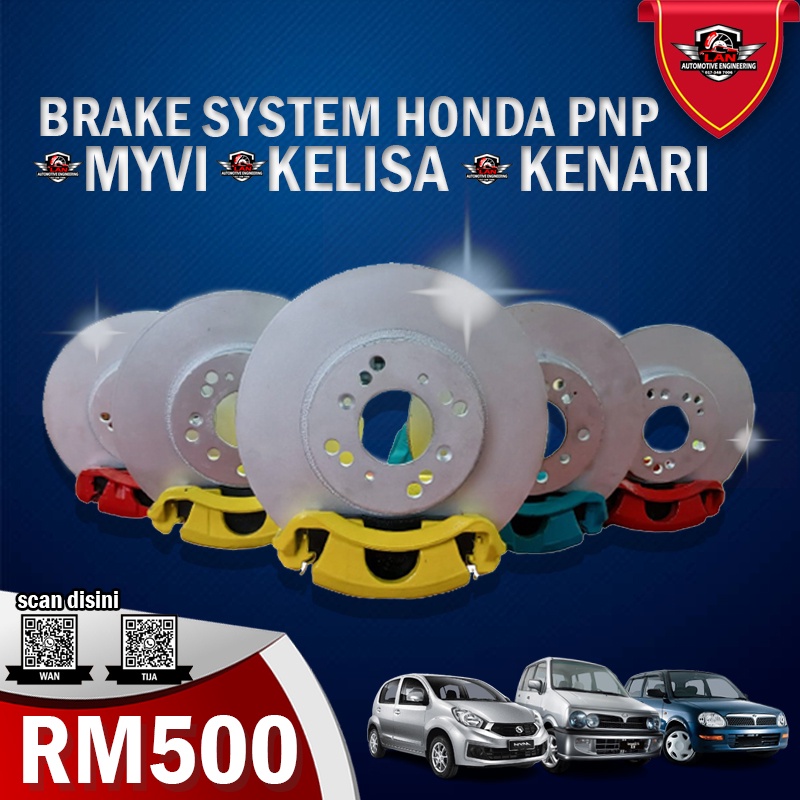 BRAKE SYSTEM HONDA PNP UNTUK KERETA KENARI, KELISA, MYVI | Shopee Malaysia