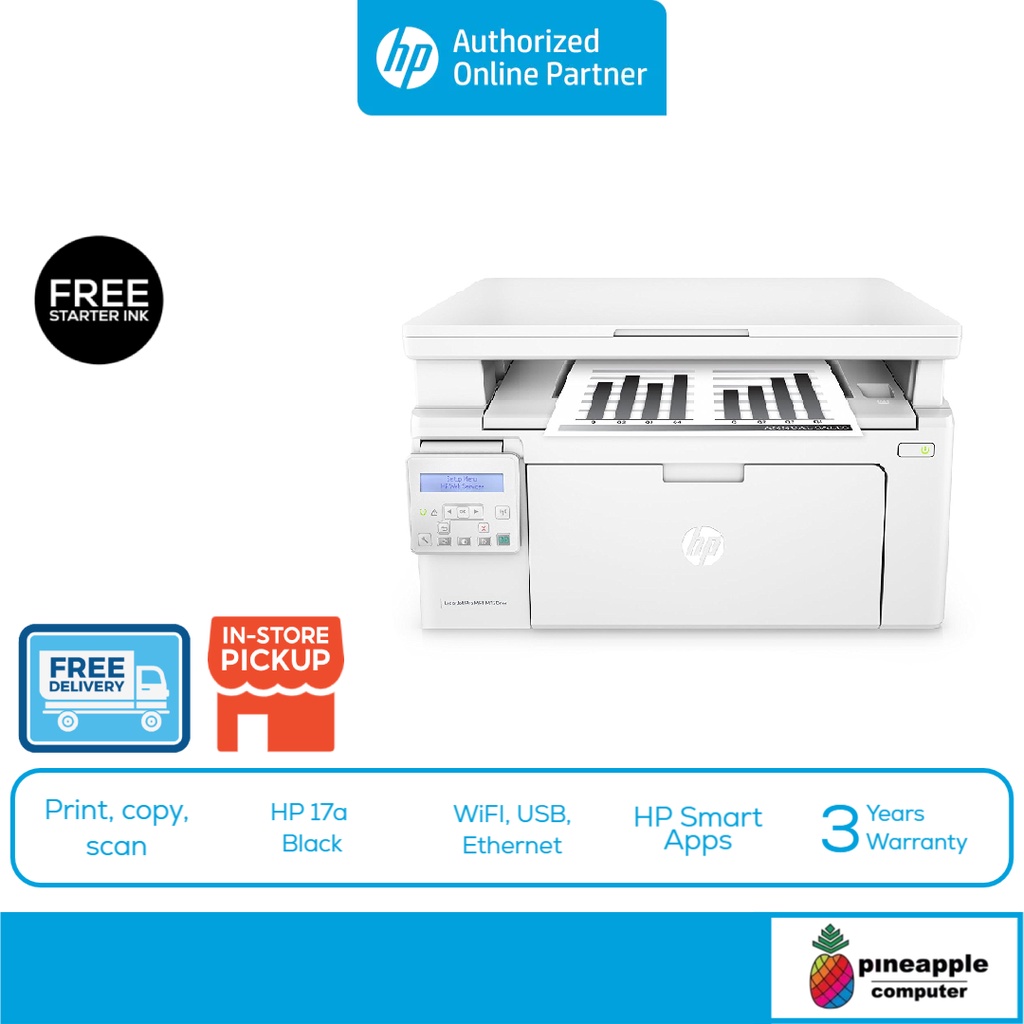 HP LaserJet Pro MFP M130nw Monochrome Black Laser Printer (G3Q58A ...
