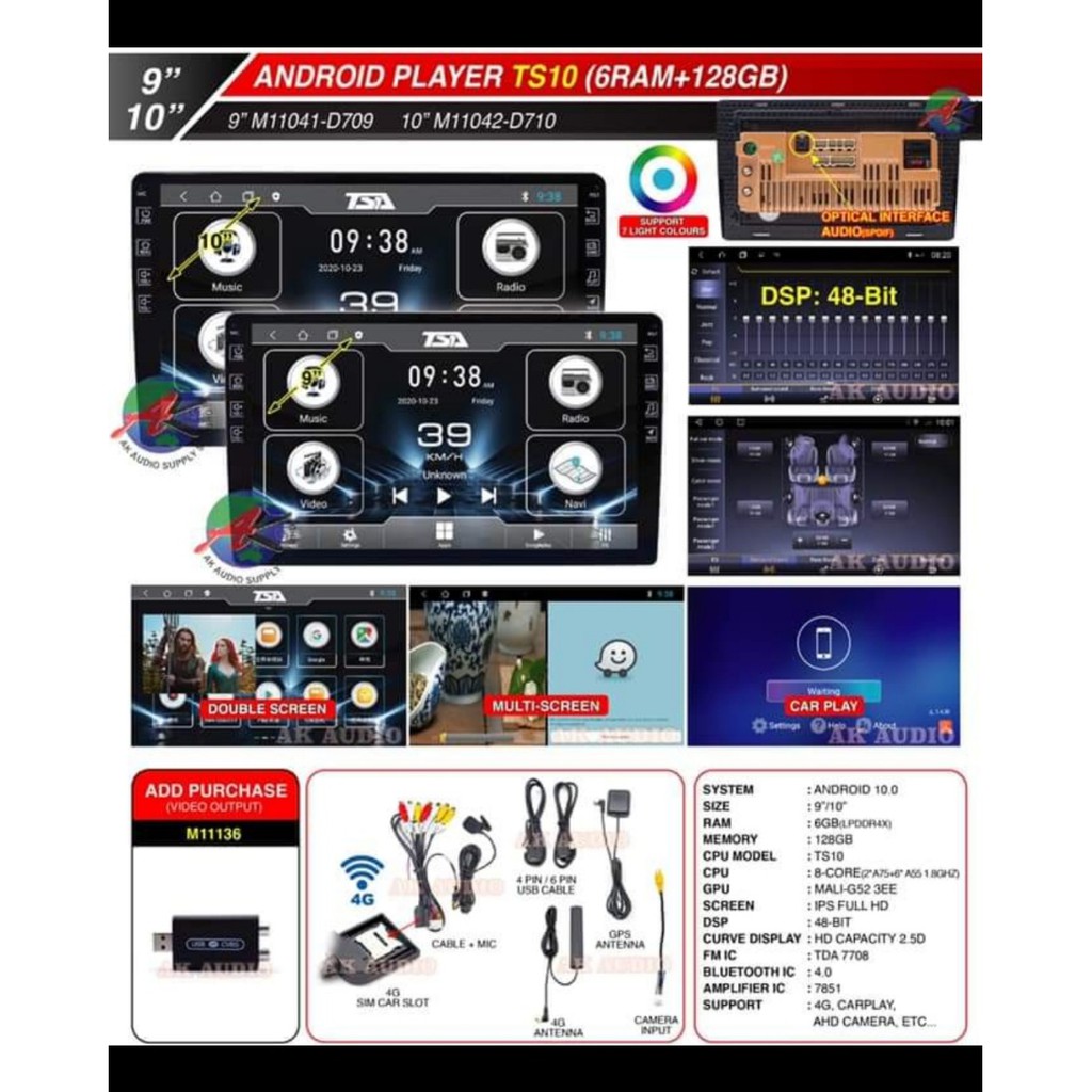 TS10 8 CORE 6GB RAM 128GB ROM ANDROID PLAYER 6+128 | Shopee Malaysia