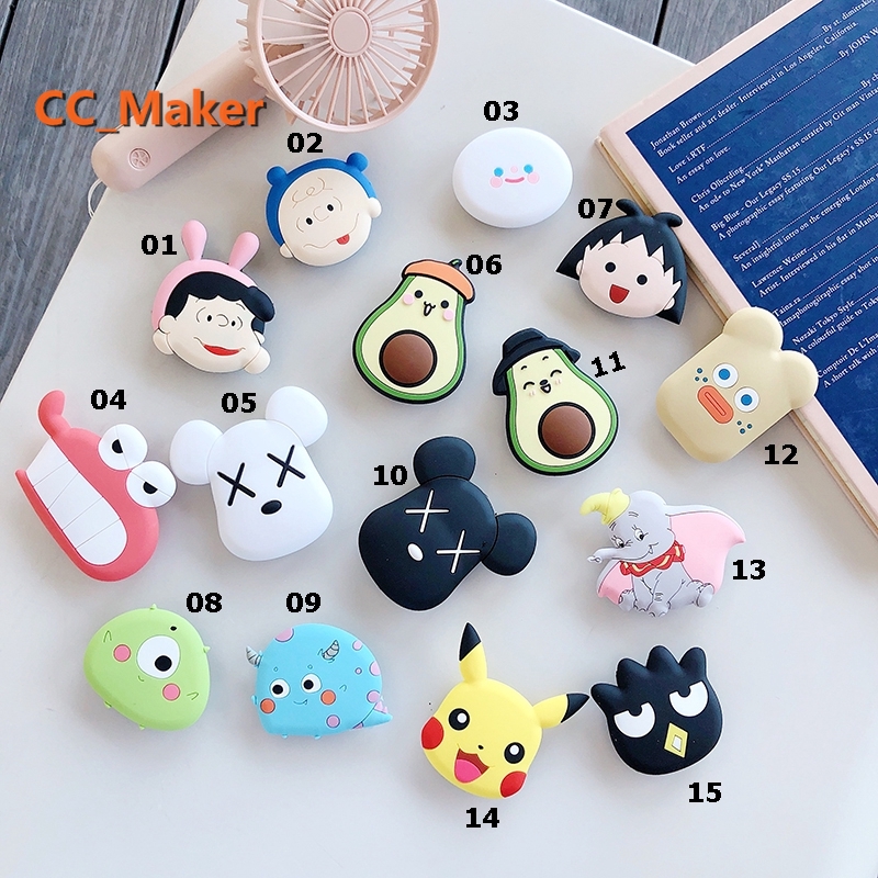 Cartoon Charlie Pikachu Silicone Folding Stand 3D Avocado PopSocket ...
