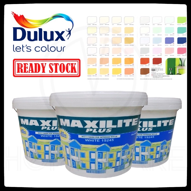 MAXILITE PLUS EMULSION PAINT 7L / CAT KAPUR | Shopee Malaysia