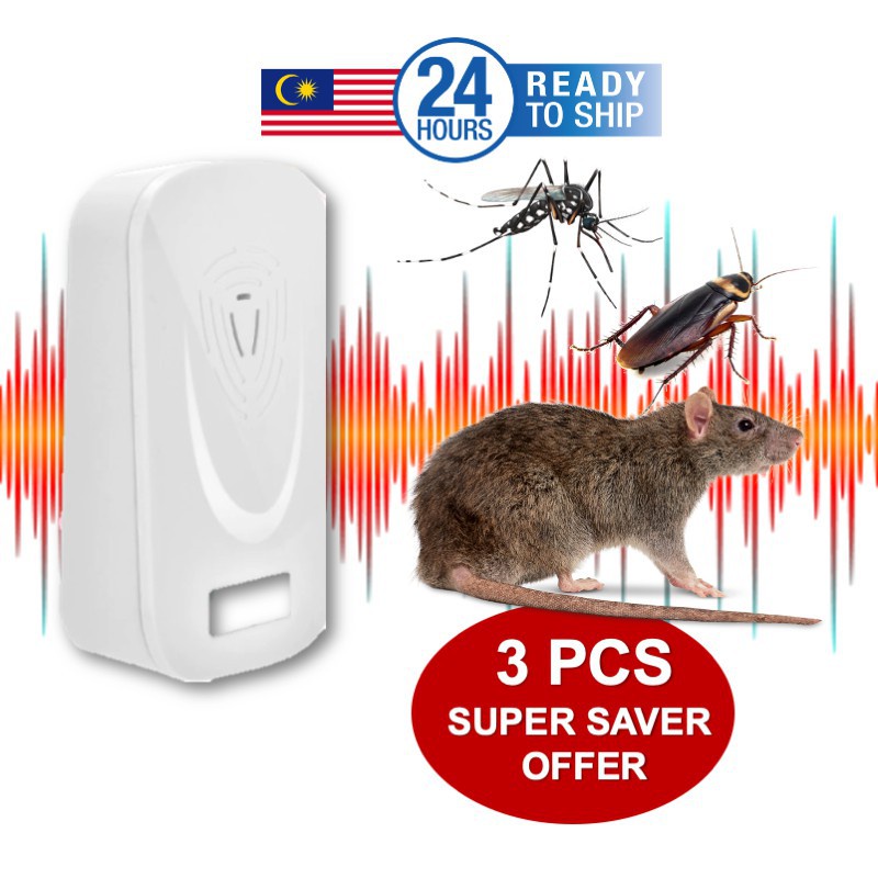 [ 3 in 1 PROMO READY STOCK ] Multi Wave Pest Mouse Cockroach Pest Repeller Device Mesin Halau ...
