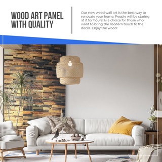 Arrowzoom Seni Dinding 3D Mozek Kayu Geometrik Luluhawa Gaya Grunge ...