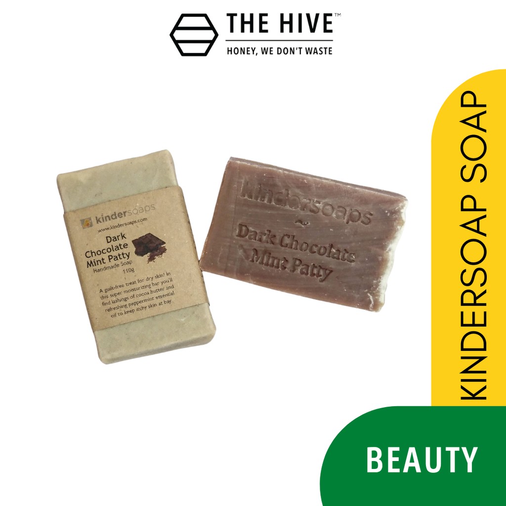 Kinder Soaps Dark Chocolate Mint Patty 100g : Moisturizing, Help Heat ...