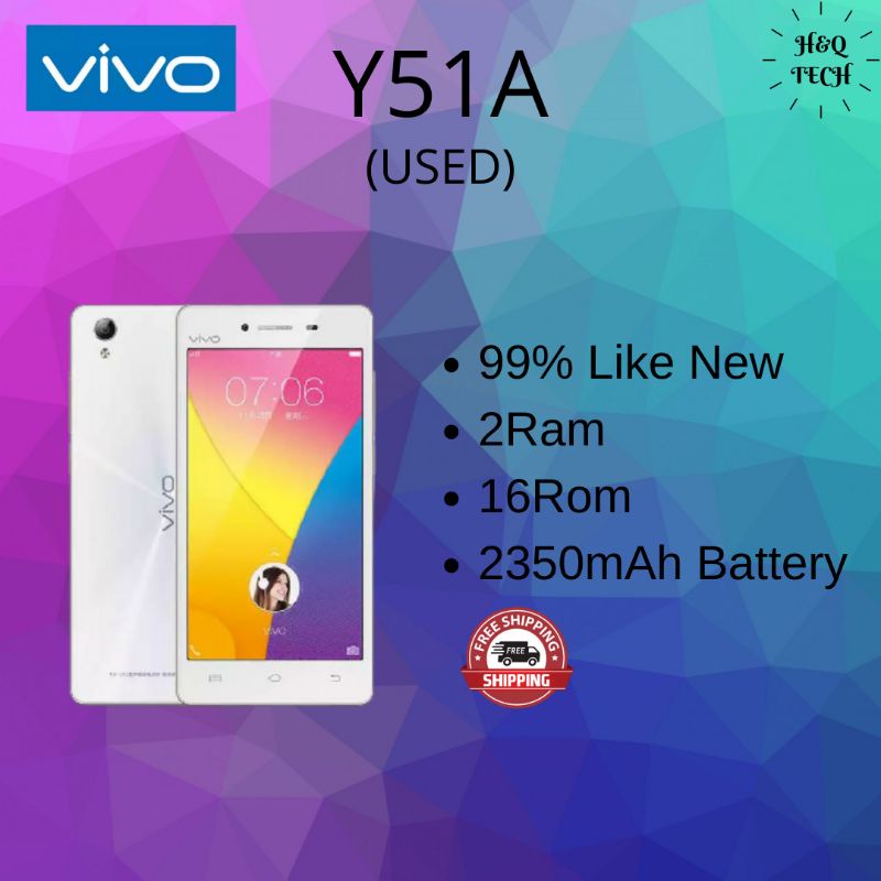 VIVO Y51A ORIGINAL 2RAM+16ROM (USED) | Shopee Malaysia
