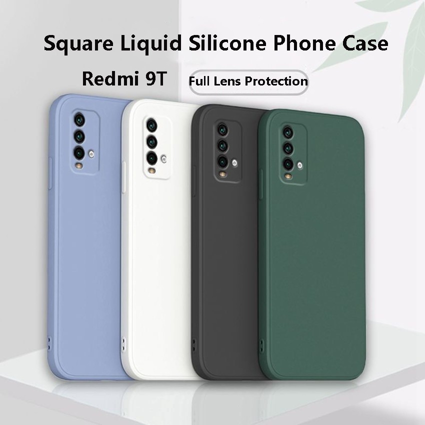 Xiaomi Redmi 9T Redmi9T 9 T Square Liquid Silicone Phone Case Camera ...