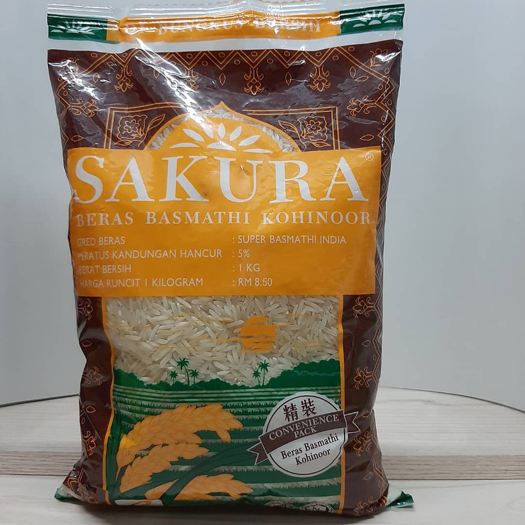 Sakura Beras Basmati Kohinoor/ Basmati Rice/1kg | Shopee Malaysia