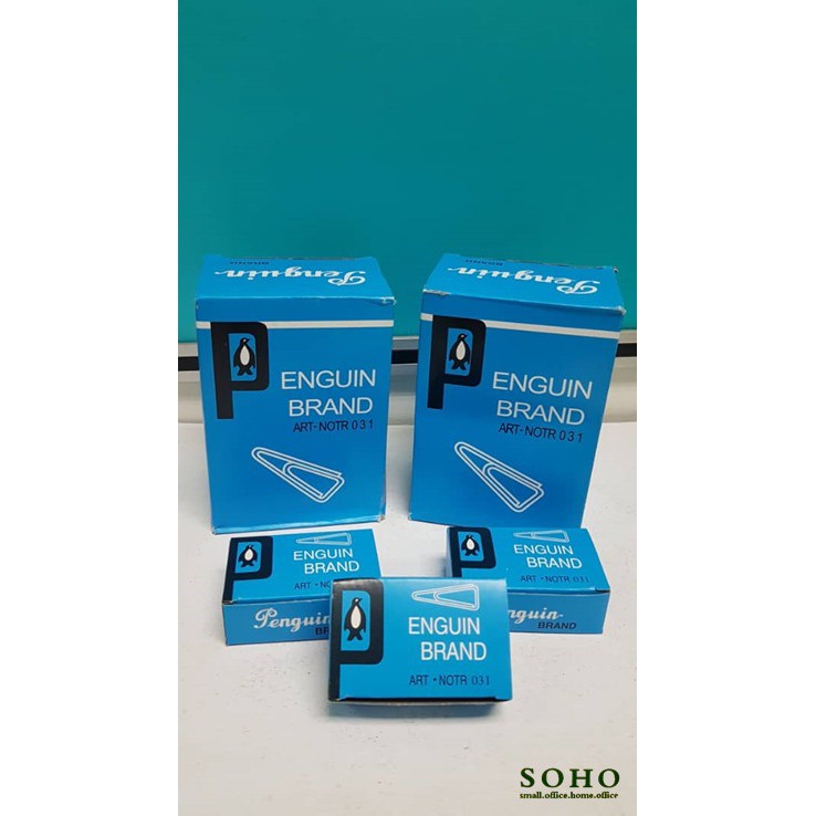 Penguin Triangle Paper Clip 25mm & 31mm (10small box/box) | Shopee Malaysia