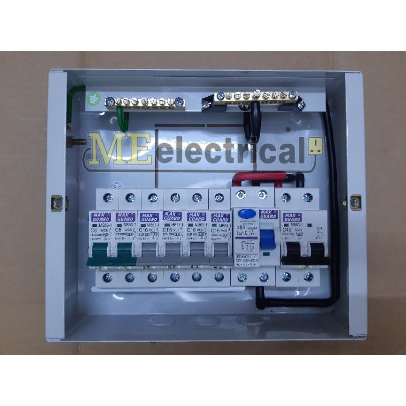 Db Box 10way Full Set Maxguard Metal Clad Mcb 6a 20a Elcb 40a