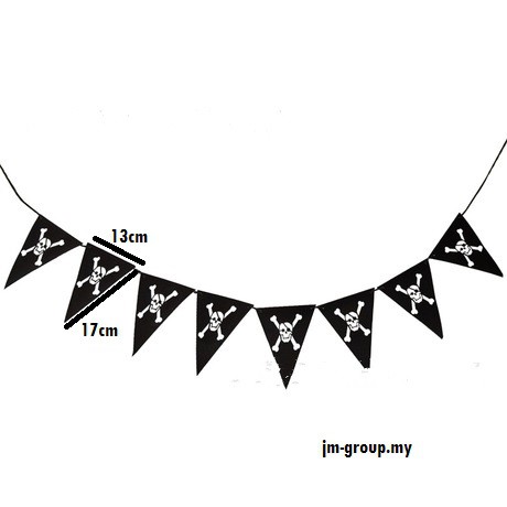 Ready Stock Pirate Triangle Fabric Flag | Shopee Malaysia