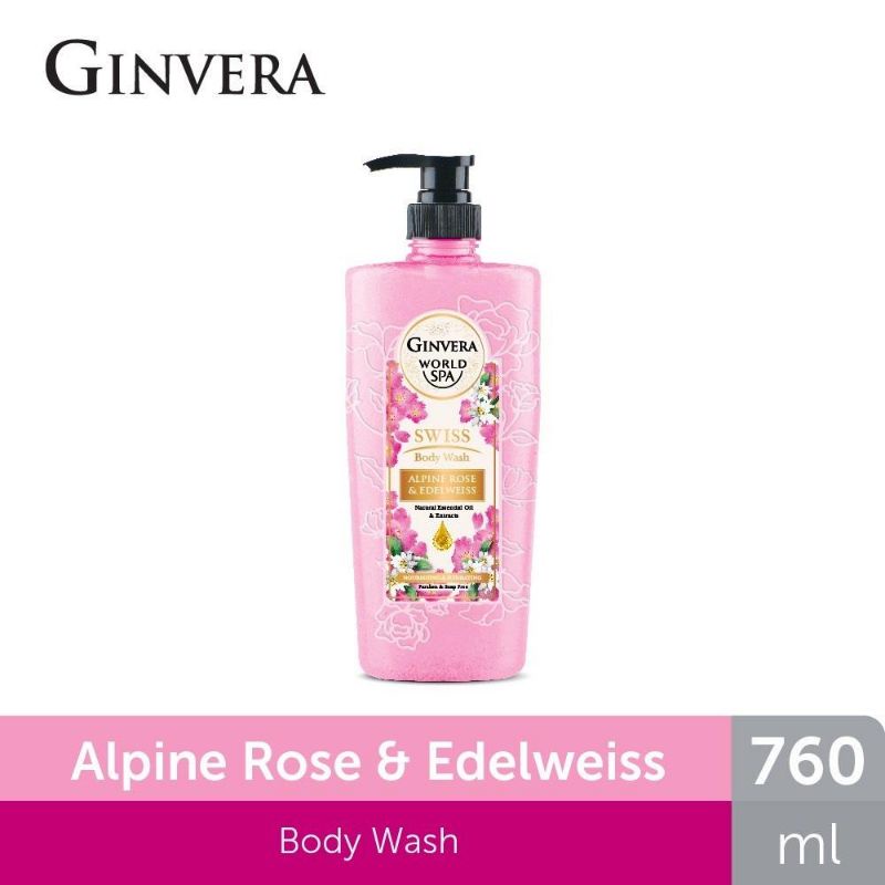 Ginvera World Spa Swiss Body Wash Alpine Rose & Edelweiss 760ML ...
