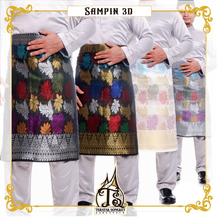 SAMPIN TENUN 3D EXCLUSIVE (BUNGA LILY) | Shopee Malaysia