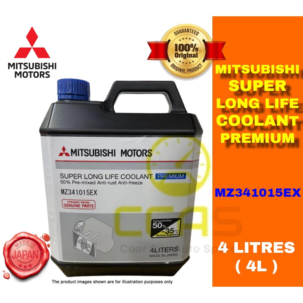 Mitsubishi Original Super Long Life Coolant Premium 4Litre MZ341015EX ...