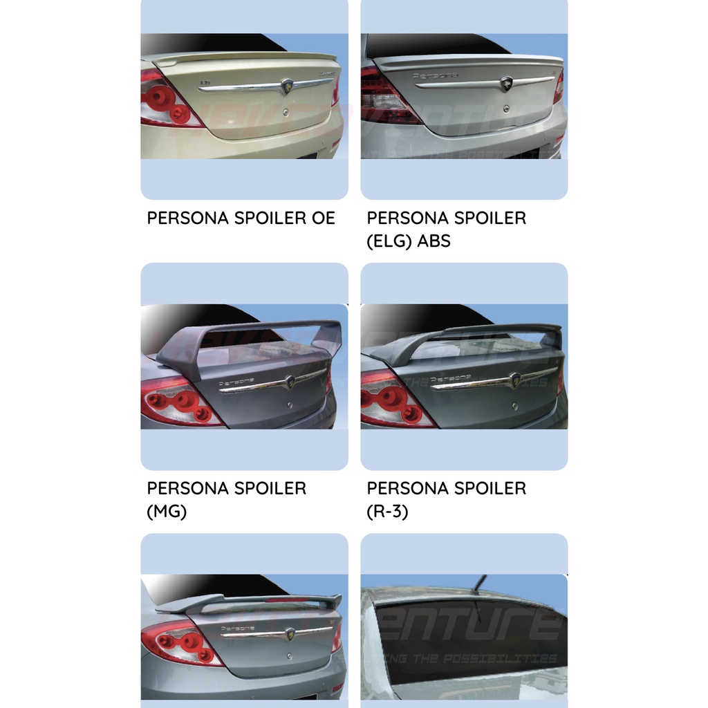 PROTON PERSONA 2008-2016 'FIRST MODEL' SPOILER | Shopee Malaysia