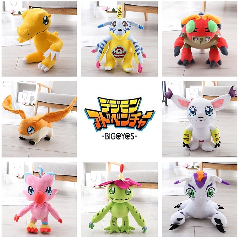 30cm Digimon Adventure Plush Toys Movie Anime Agumon Tentomon Tailmon ...
