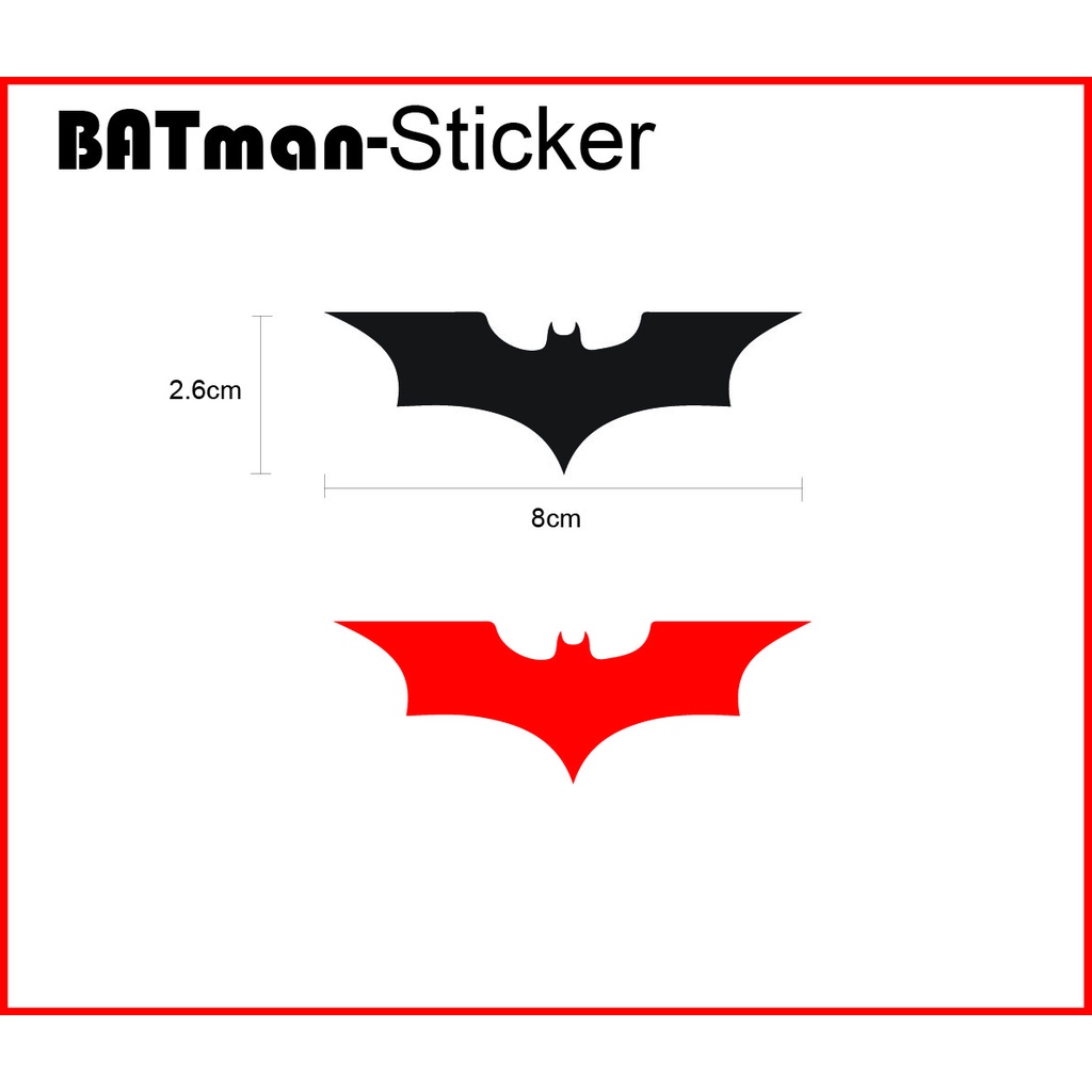 Batman Wing Sticker DC Batman Batman Shuriken | Shopee Malaysia