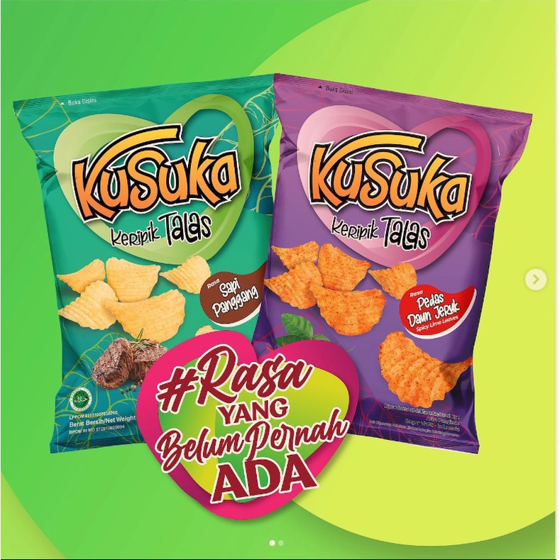 Kusuka Keripik Talas Pedas Daun Jeruk / Sapi Panggang(68g) | Shopee ...