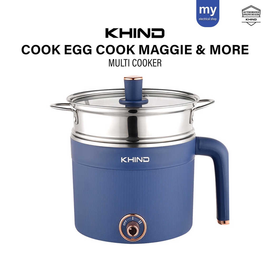 Khind Multi Cooker MC121 Stainless Steel Steamer Hotpot Steam Soup ...