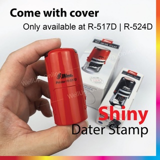 Shiny - R series (Round) with Date (Chop) Rubber Stamp R-517D/R-524D/R-532D/R542-T12 | Shopee ...