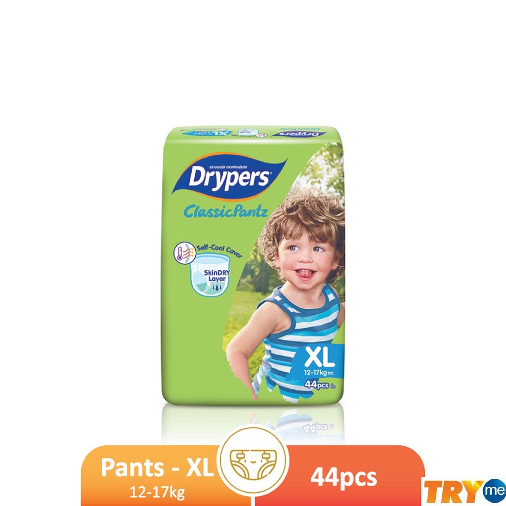 Drypers Classic Pantz Mega XL44 (12-17kg) | Shopee Malaysia
