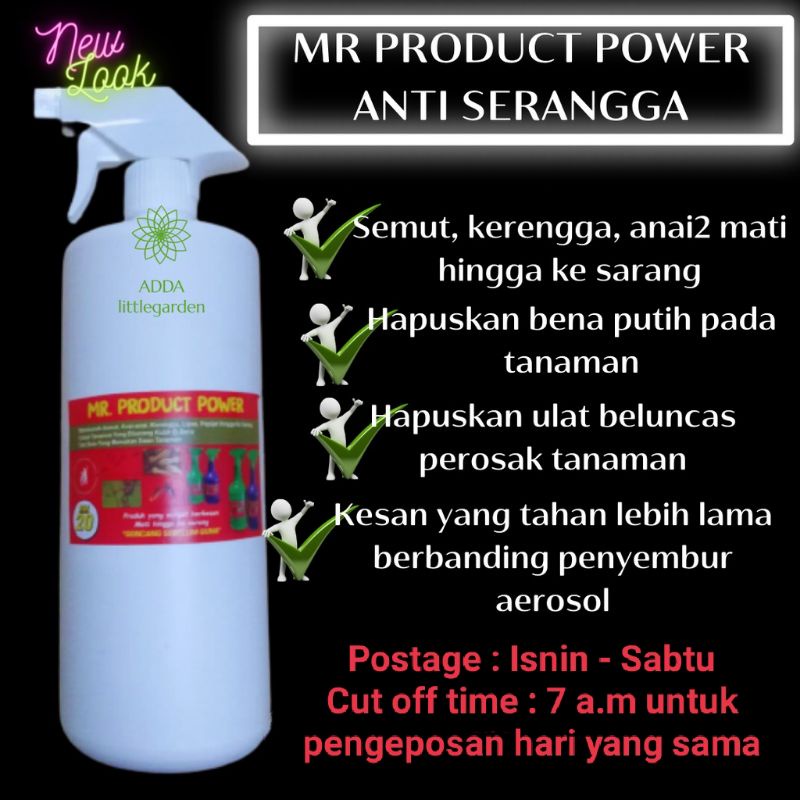 Mr Product Power Anti Serangga,Spray Anti Serangga,Ubat semut,anai-anai ...