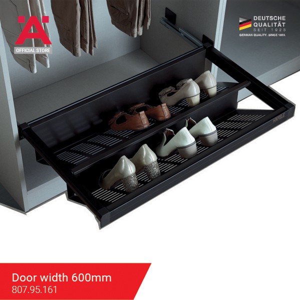 Hafele Build In Steel Shoe Rack For Wardrobe 30kg Load Capacity Full ...