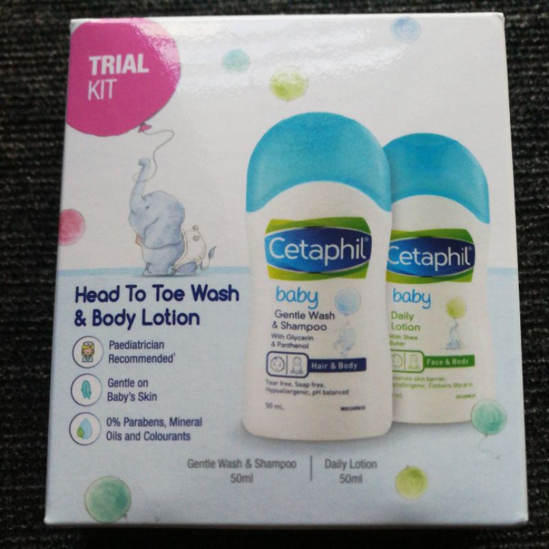 Cetaphil Baby Head To Toe Wash & Body Lotion (Trial kit) | Shopee Malaysia