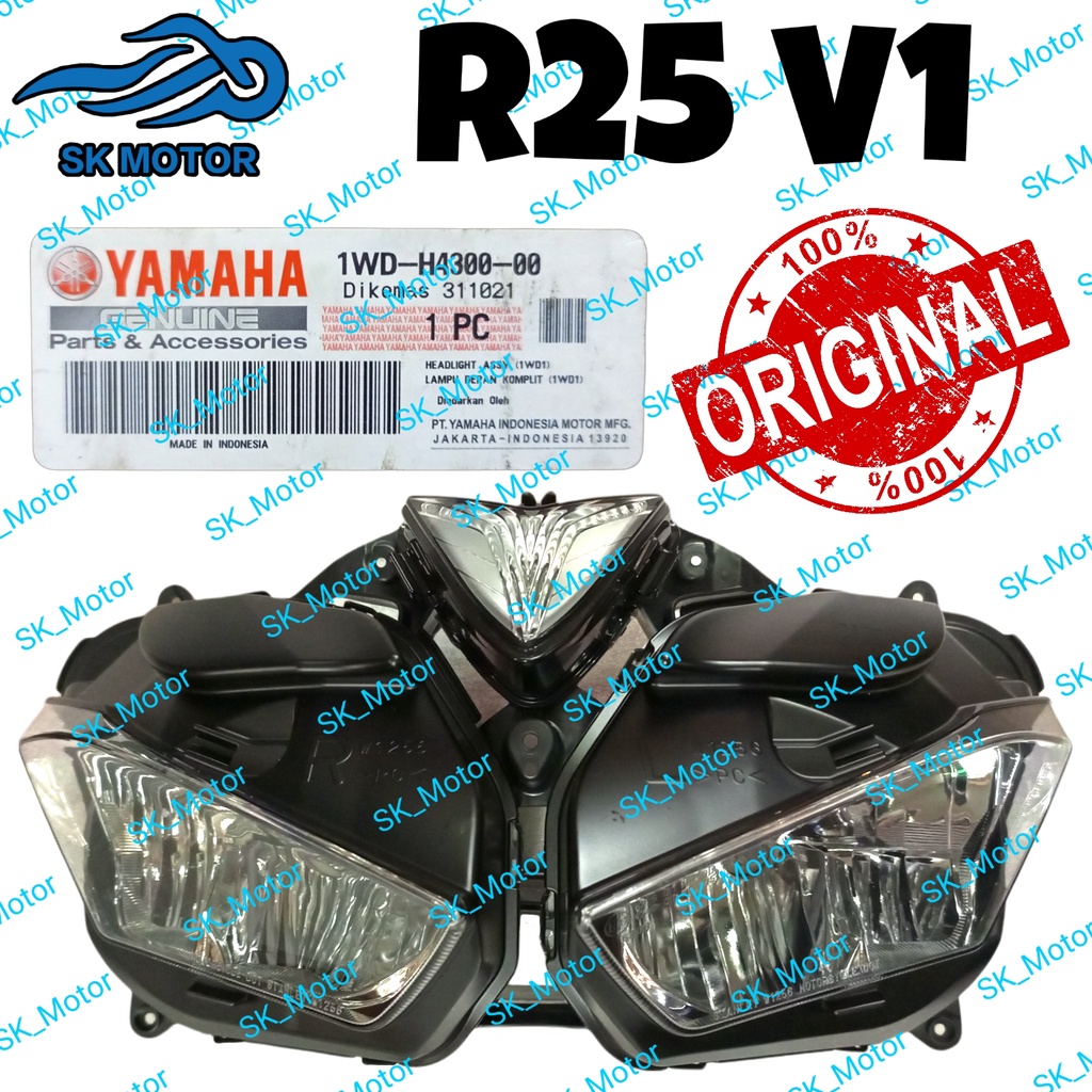 Yamaha YZF-R25 R25 V1 / R3 Original Head Lamp Assy Head Light Headlamp ...